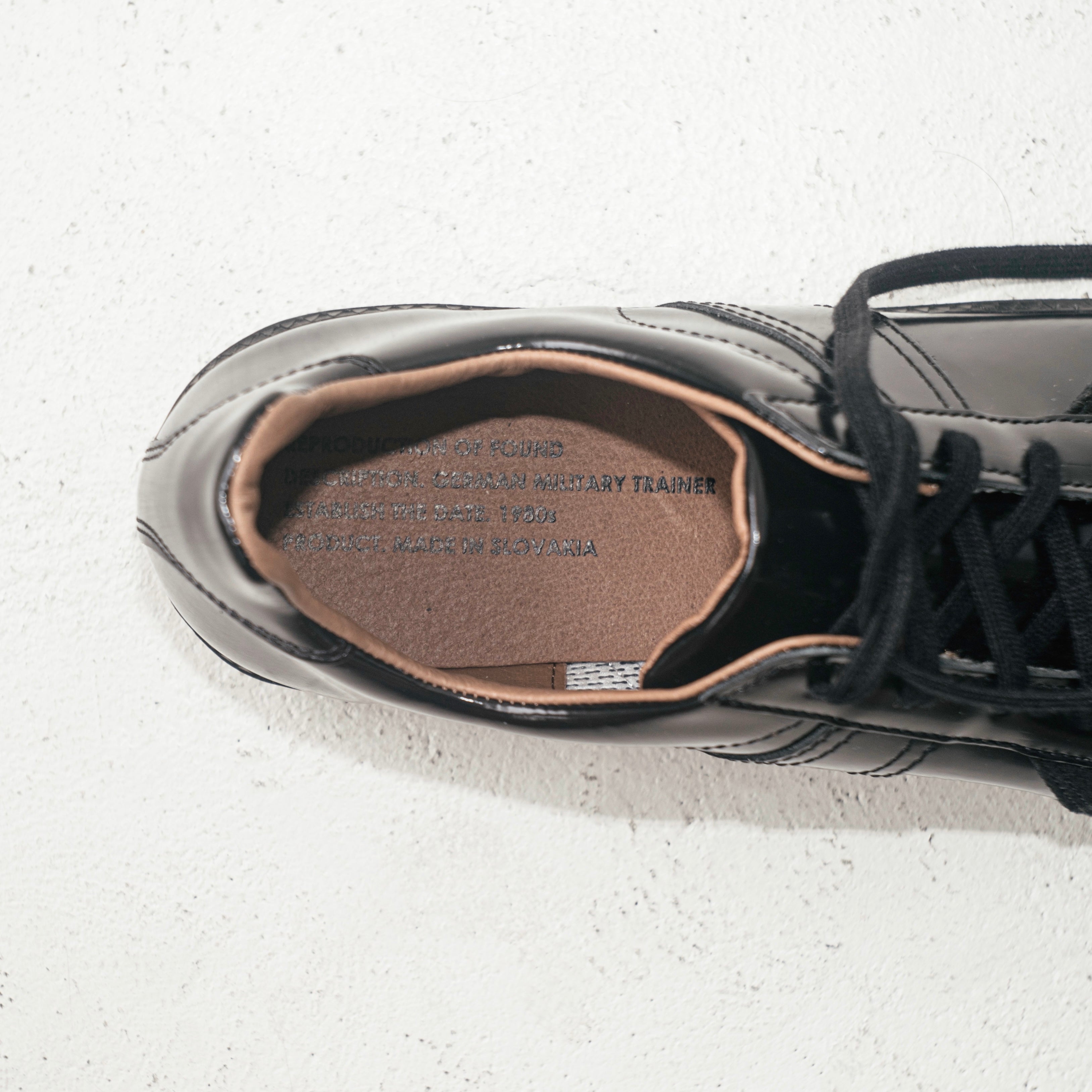 GERMAN MILITARY TRAINER - Black/Black Sole – PERSICA